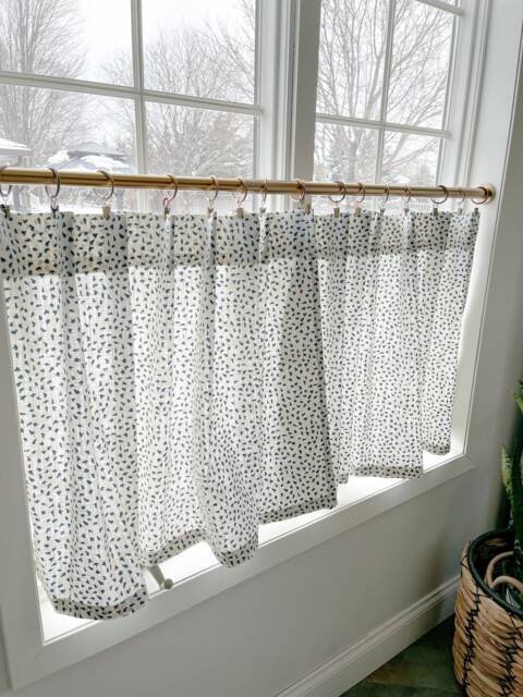 Spotted Print Cafe Curtain Modern Kitchen Tier Curtains by Etsy ...