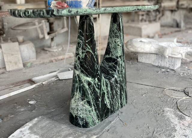 Spider Green Marble Console - Table For Entryway Living Room Furniture ...
