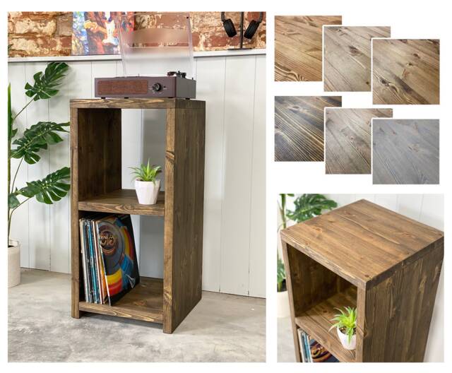 Hast // Scandinavian Style Modern Wood Double Vinyl Storage Record ...