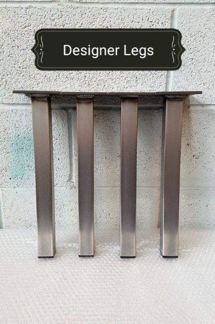 Industrial Steel Table Legs - Retro Metal Bench Post, Custom Height ...