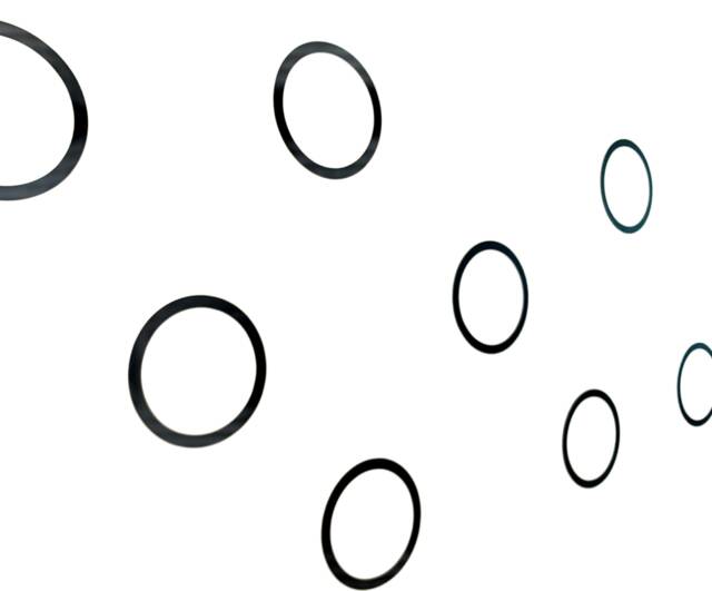 Polka Dot Circle Outline Wall Art Decals/stickers - Various Colours ...