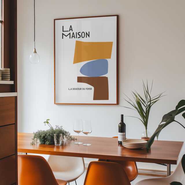 La Maison French Gicl??e Retro Art Print // Indie A4 A3 A2 by Etsy | ufurnish.com