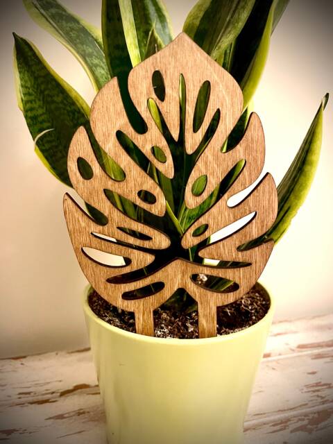 Indoor Boho Plant Trellis-Monstera Leaves Available in Multiple Sizes ...