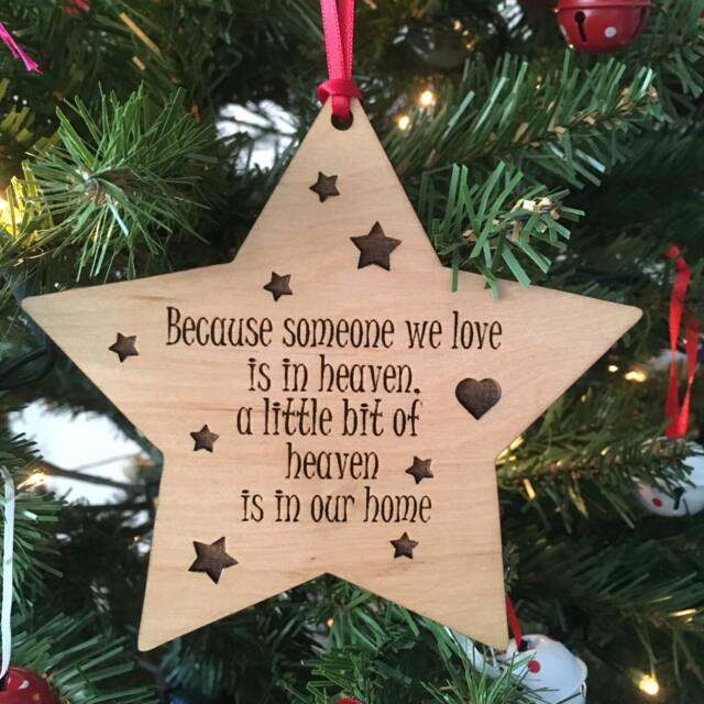 Memorial Decoration, Christmas Memorial Ornament, Gift, Remembrance ...