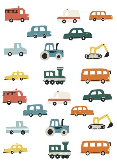 Transport Wall Stickers, Fun Easy Bedroom Decor, Nursery Decals, Decor ...