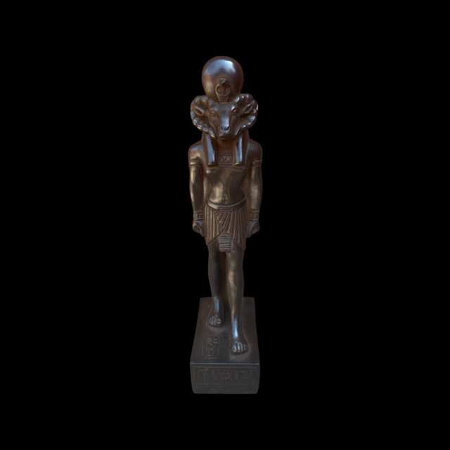statue Of Amun With A Human Body & Ram's Head, Handmade, Natural Color ...