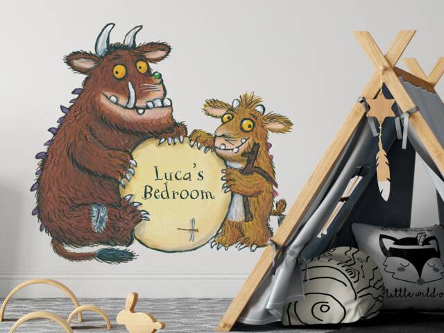 Personalised Gruffalo's Child Wall Sticker - Custom Name Decal, The ...