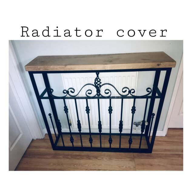 Radiator Cover-Oak Shelf-Hallway Console-Radiator Screen-Decorative ...