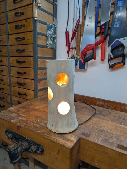 Rustic Lighting, Trunk Lamp, Tree Table Lamp With Led, Farmhouse ...