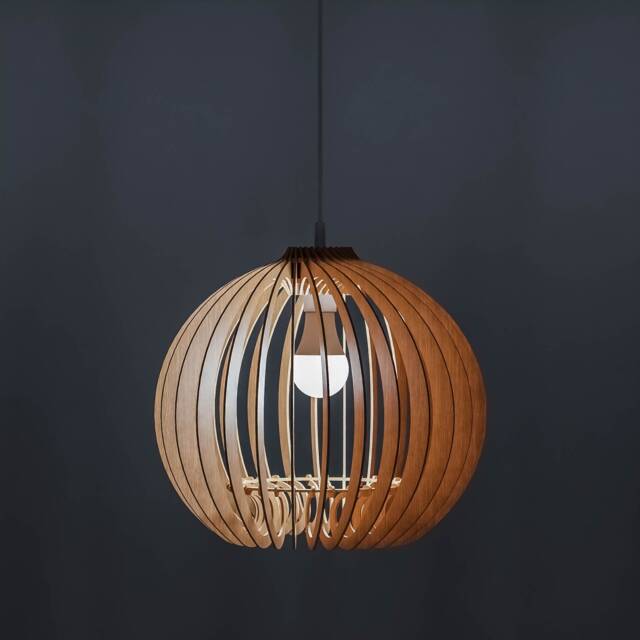 "Wooden Pendant Lamp ""Joy 400" by Etsy | ufurnish.com