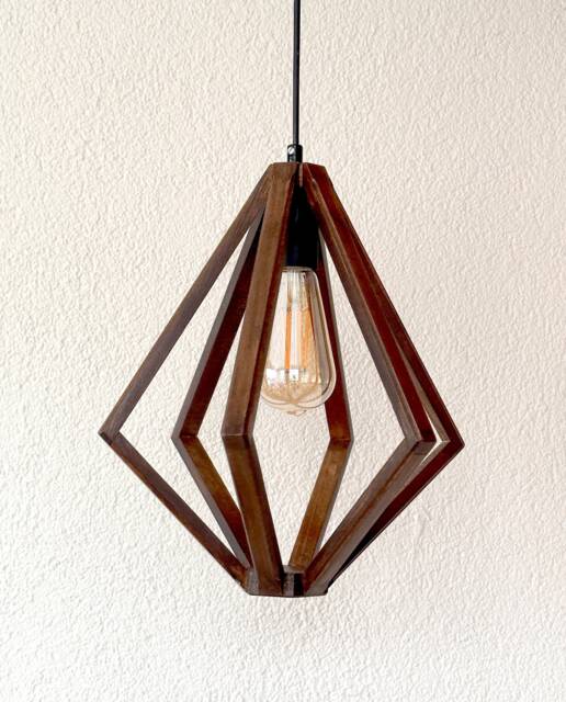 Walnut Modern Chandelier Ceiling Light Fixture-Kitchen Island Wood ...