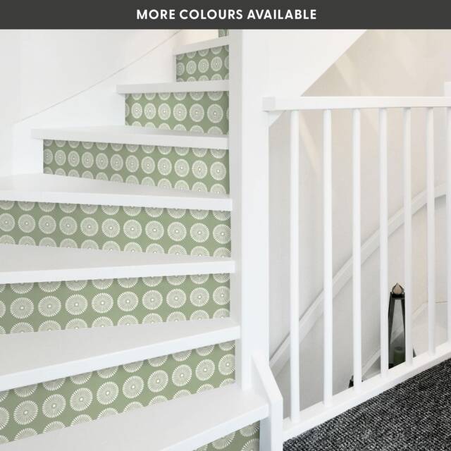 Moonburst Stair Riser Stickers - Pack Of 6 Removable Tile Decals Peel ...