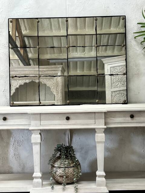 Beautiful French Cafe Mirror With Metal Flowers by Etsy | ufurnish.com