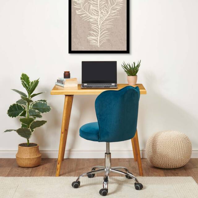 Desk Table With Scandi Tapered Legs. Solid Wood Console Table. Retro ...