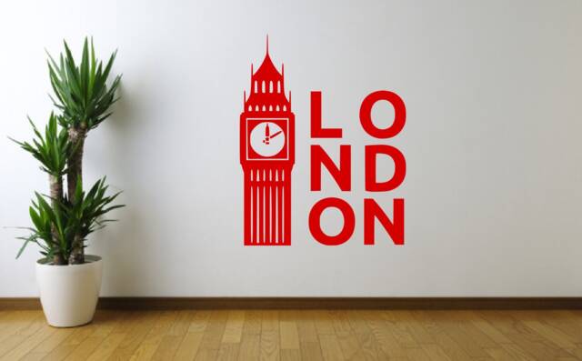 London Big Ben City Wall Art Decal Sticker Home Decor At8 by Etsy ...