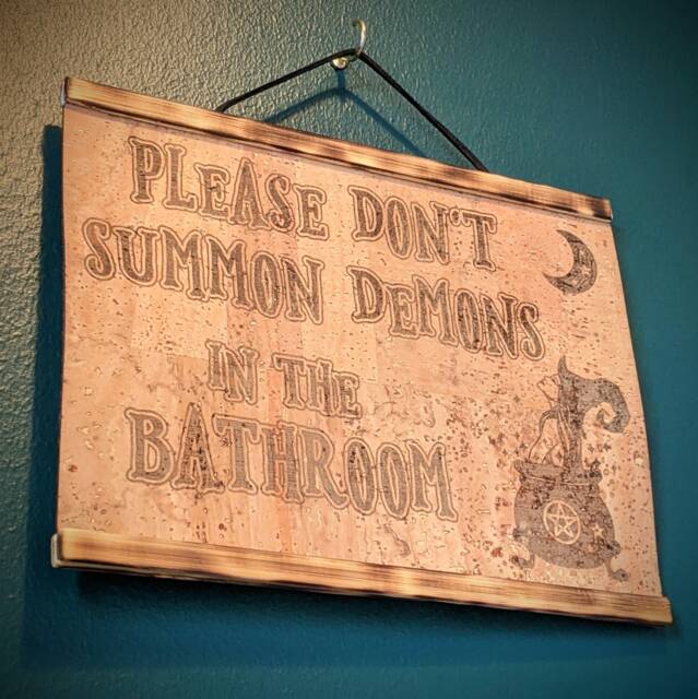 Please Don't Summon Demons Gothic Home Decor Whimsical Goth Witchy ...