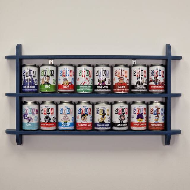 Funko Pop Soda Display Shelf, Wall Unit, Mdf, Storage For Soda's Stored ...