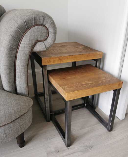Rustic Square Nesting Tables by Etsy | ufurnish.com