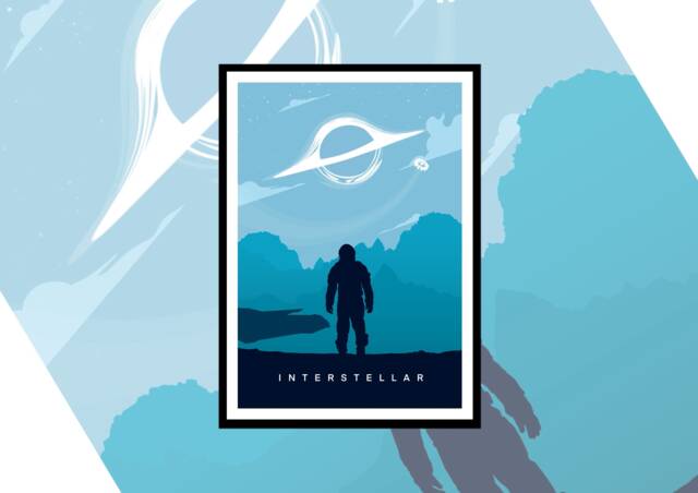 Interstellar 2014 Inspired Minimalist Movie Print - Alternative Tv ...