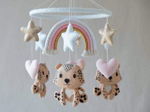 Macrame Baby Mobile, Mobile Girl, Safari Baby Mobile, Crib Nursery ...