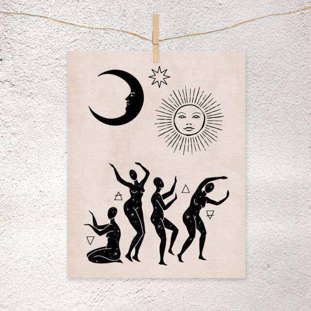 Elemental Magic - White Art Print by Etsy | ufurnish.com