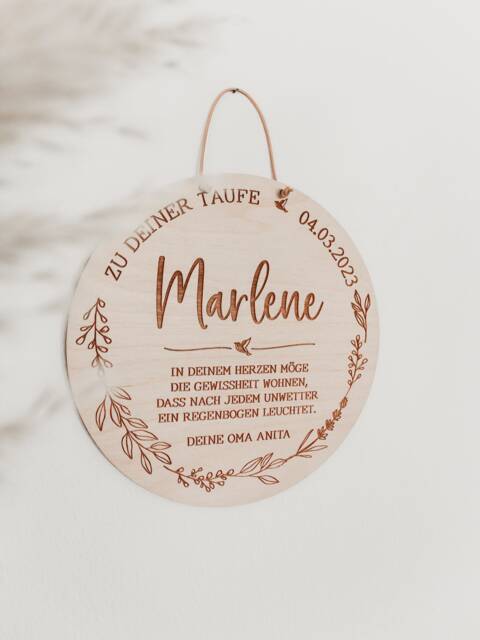 Wooden Sign Personalized For Baptism, Baptismal Cross, Gift Idea ...