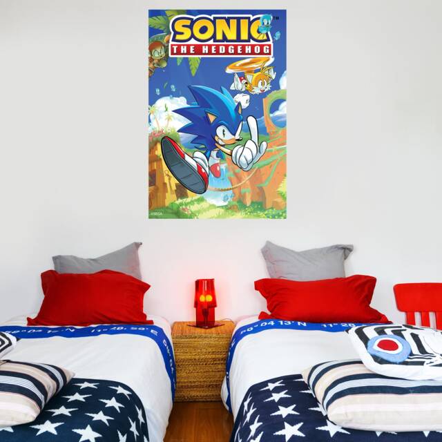 Sonic The Hedgehog Wall Sticker - & Tails Mural Sonic19 by Etsy ...