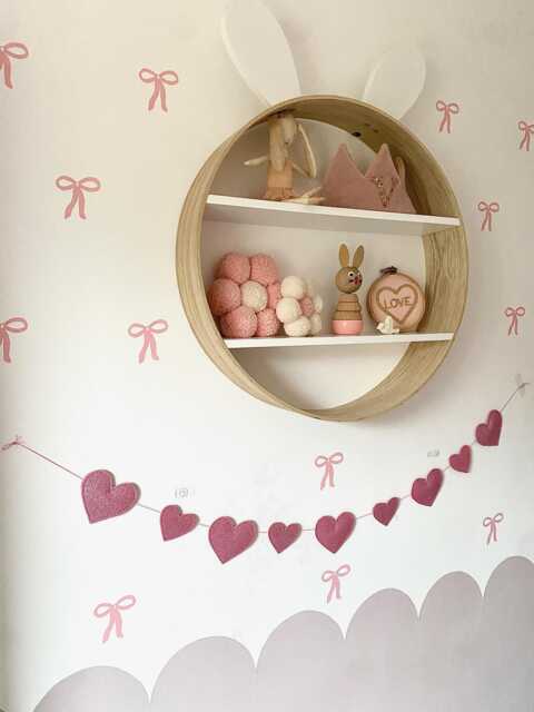 Hand Drawn Bow Wall Decals, Cute Stickers, Girls Room Decor, Nursery ...