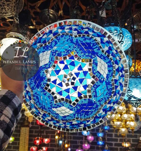 stained Glass Blue Turkish Mosaic Wall Lamp by Etsy | ufurnish.com