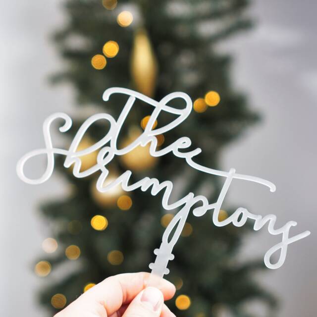 Personalized Christmas Tree Topper Ideas Family Decorations For Star by ...