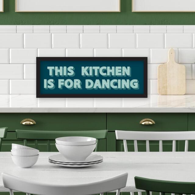 Framed This Kitchen Is For Dancing Print, Disco Slogans, Sign by Etsy ...