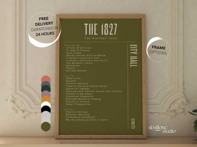 Custom Setlist Lyric Wall Art Retro House Music Song Lyrics Print For ...