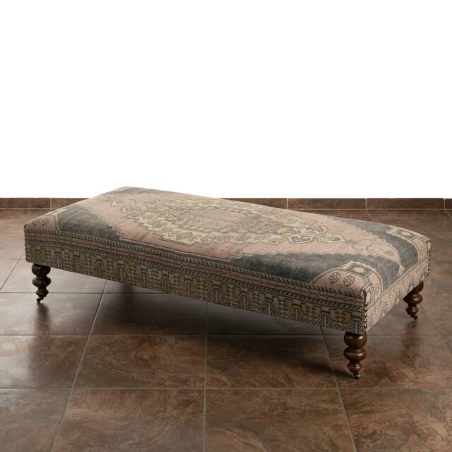 Ottoman Coffee Table , Aztec Patterned Furniture, Handmade Bohemian ...