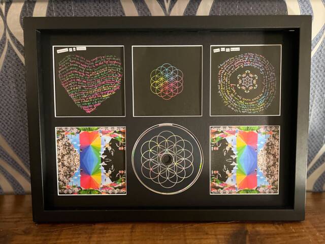 Coldplay - A Head Full Of Dreams Cd Wall Display Frame Not Included by ...