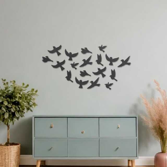 Wooden Birds, Wall Decor, Birds Art, Indoor Housewarming Gift, Bird ...