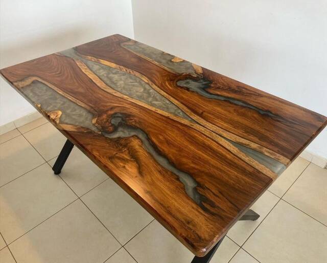 Custom Epoxy Resin Coffee Table/ Dining Table /Center Counter Desk ...
