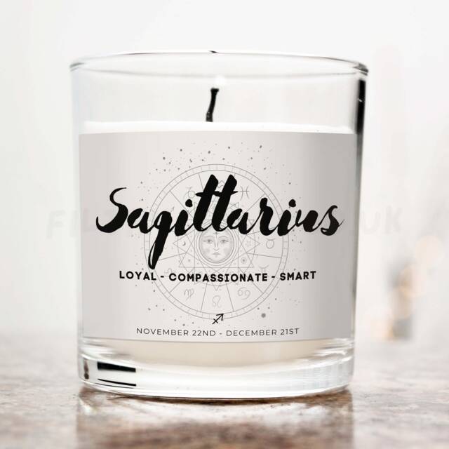 Sagittarius Candle, Birth Month Star Sign Gifts, Sagittarious Gift ...