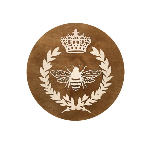 Bee, Queen, Hive, Wooden Wall Art Decor, Farmhouse, Rustic ...