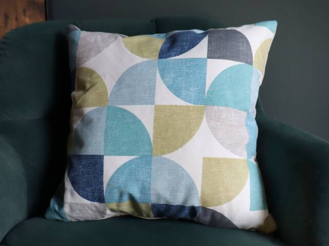 Retro Cushion Cover, Scatter Cushions, Blue Covers, Scandi Cushion ...