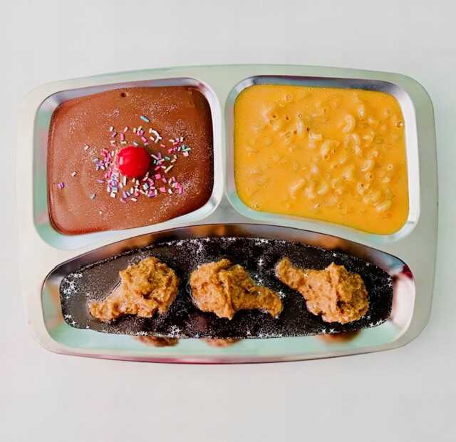 Mid Century Retro Tv Dinner Pop Art Kitschy Wall/ Glitter/ Fake Food ...