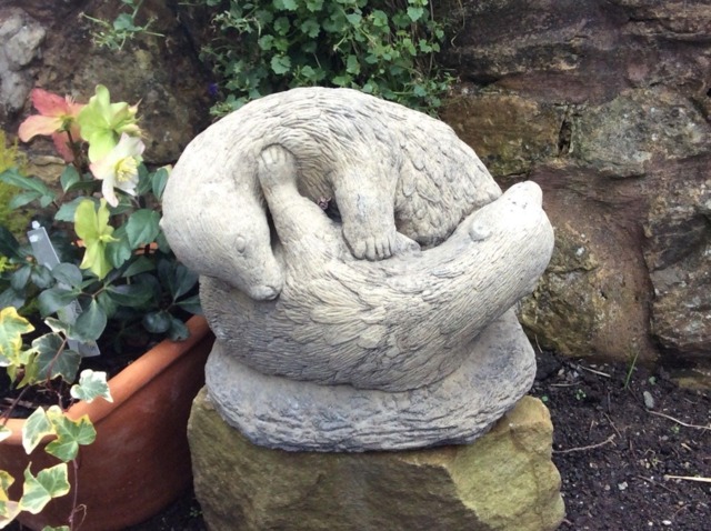 Stone Badgers Playing Badger Garden Ornament Statue Wildlife by Etsy ...