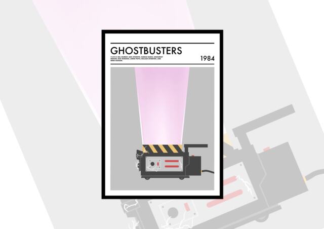 Ghostbusters 1984 Inspired Minimalist Print, Alternative Movie Poster ...