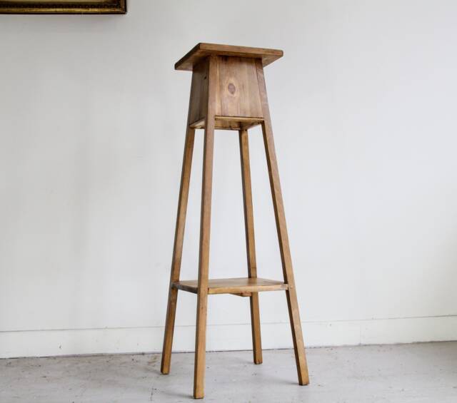 Antique Style Stripped Pine Plant Stand, Hand Made, Wi-Fi Reclaimed ...