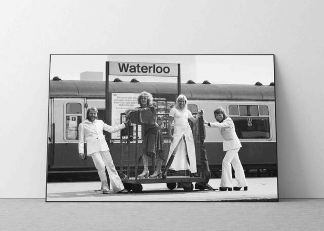 Abba Pop Group Print, Swedish Group Singer Vintage Retro Art ...