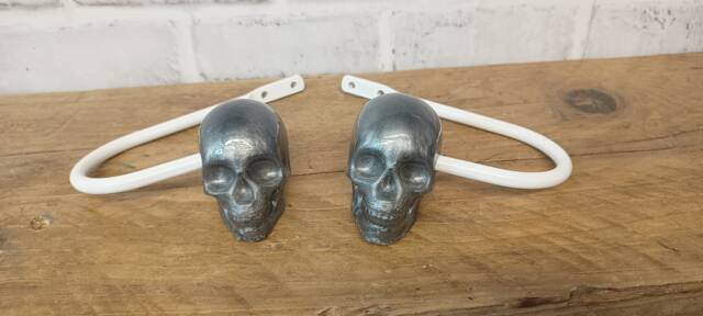 Skull Curtain Hold Back Brackets, Home Decor, White Brackets by Etsy ...