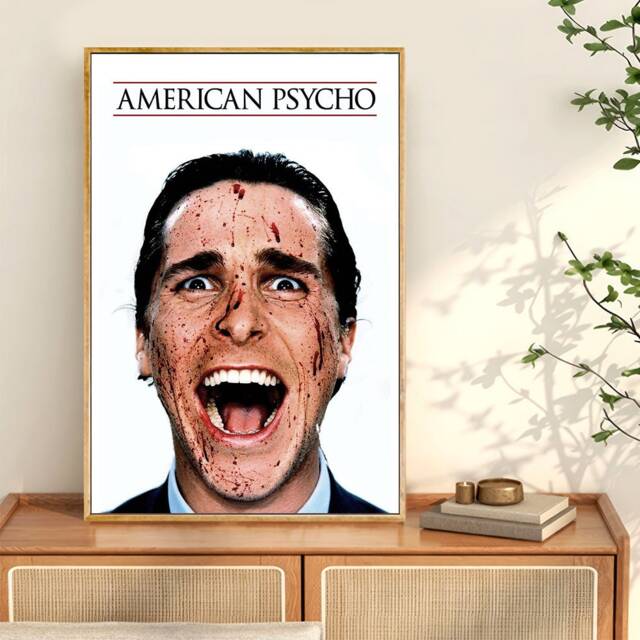 American Psycho Movie Poster, Movie Prints For Cinema Rooms, Wall Art ...