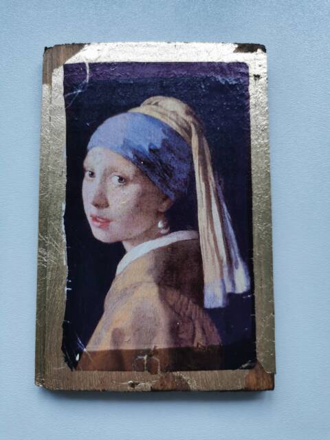 Girl With A Pearl Earring By Johannes Vermeer - Wooden Wall Art, Prints ...