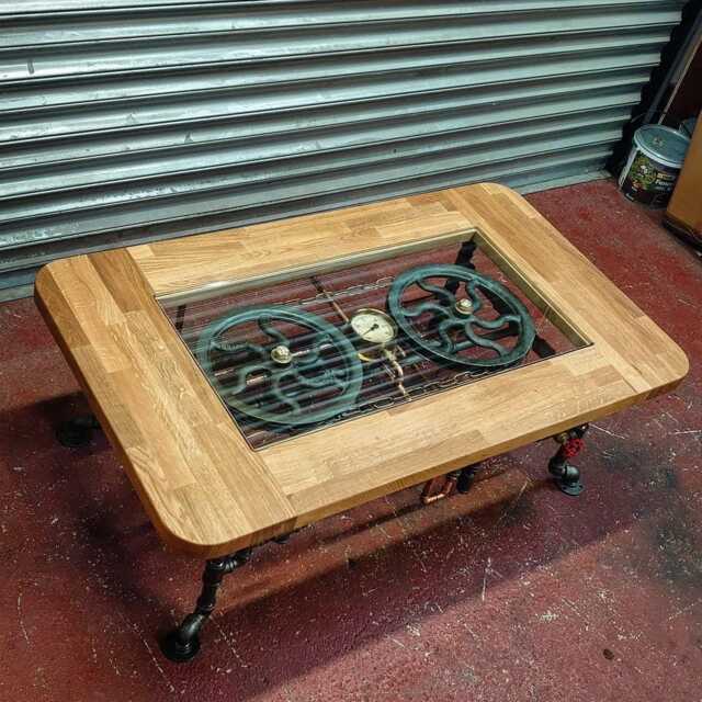 The Brotherhood Steampunk Coffee Table by Etsy | ufurnish.com