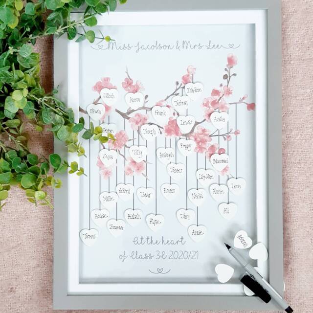 Class Tree. Teacher Gift. Thank You Teacher School Children Tree ...