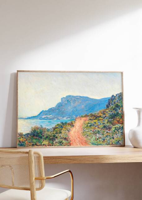 Claude Monet Sea Landscape Print, The Corniche Near Monaco Painting ...